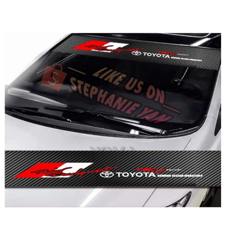 TOYOTA TRD RACING WINDSCREEN STICKER | Shopee Malaysia