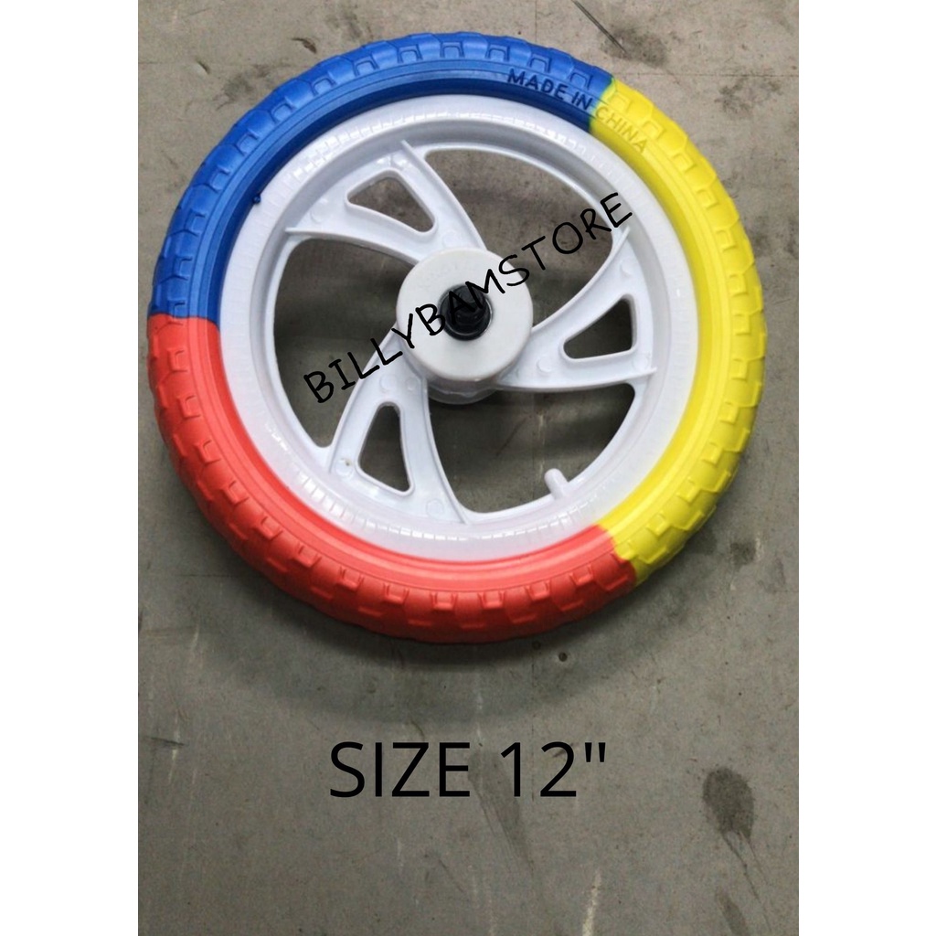 MURAH READYSTOCK TAYAR BASIKAL KANAK-KANAK 12'' PLASTIK(MATI) | Shopee ...
