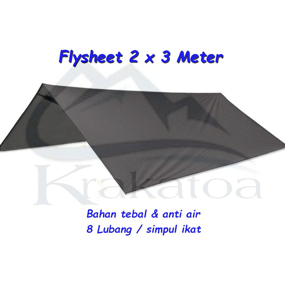 TENDA Flysheet 3x2 Meters Waterproof 8 Holes'Waterproof Tent 2x3 m' 3*2 ...