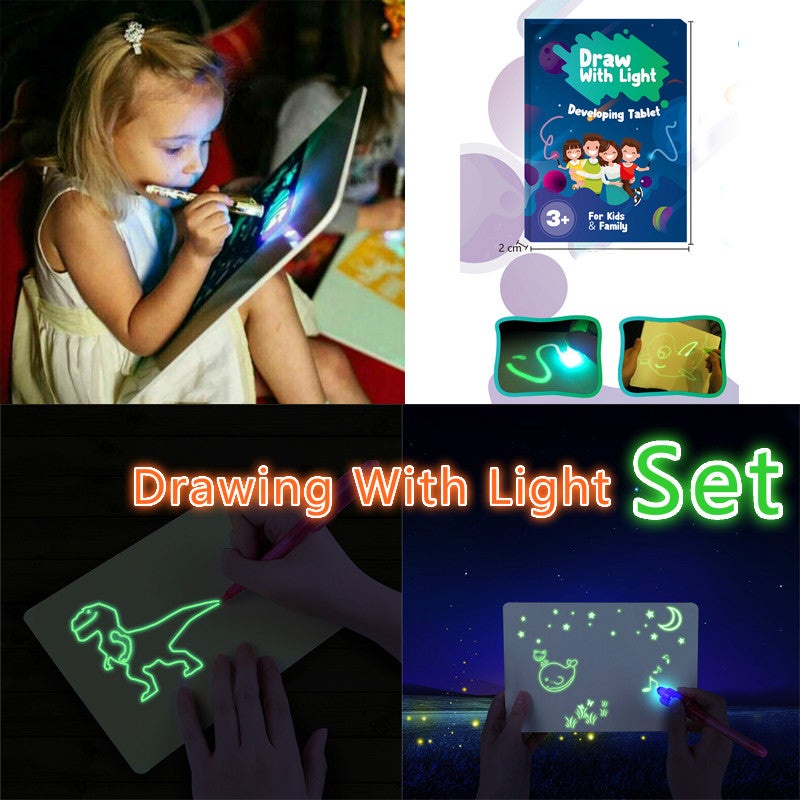 Painting Toy Drawing With Light Fun Drawing Board Magic Draw ...