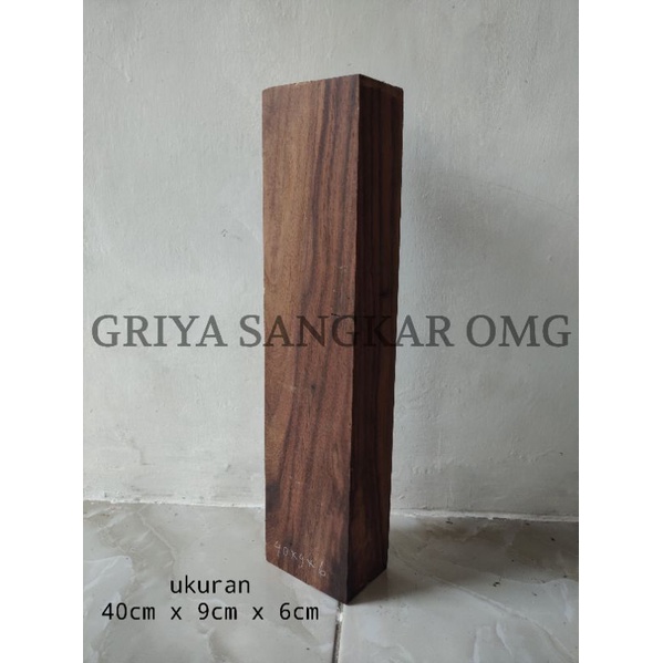 KAYU Wood Mortar Beam Craft Material Size 40cm x 9cm x 6cm | Shopee ...