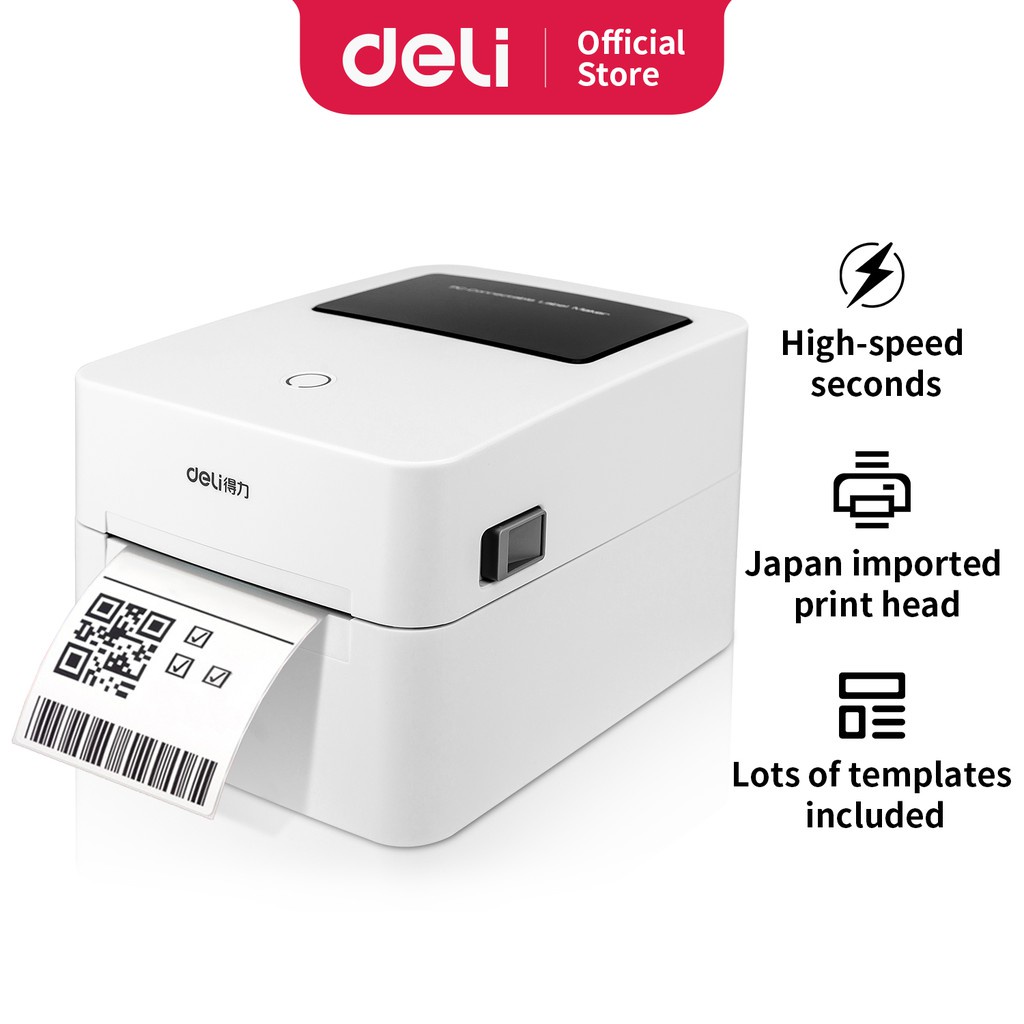 Deli 740C Thermal Self-Adhesive Label Printer 敏不干胶标签打印机 电子面 | Shopee ...