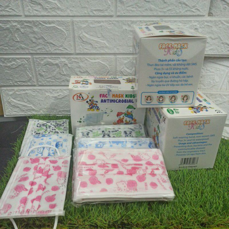 FAMAPRO KIDS FACE MASK 4 PLY / 4 LAYER CARTOON FROM VIETNAM | Shopee ...