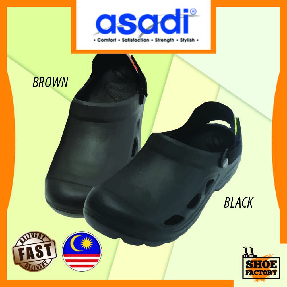 Asadi Men Non-Slip Clog Shoe Slipper/ Selipar Sandal Lelaki Asadi ...