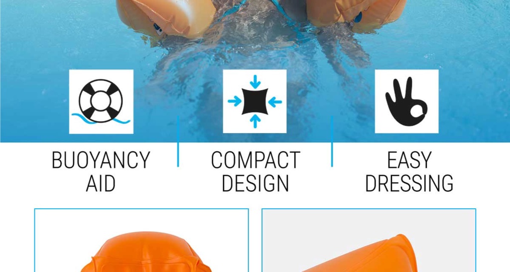 Decathlon Swimming Floaties Armband Kids (11-30 Kg Support) - Nabaiji ...