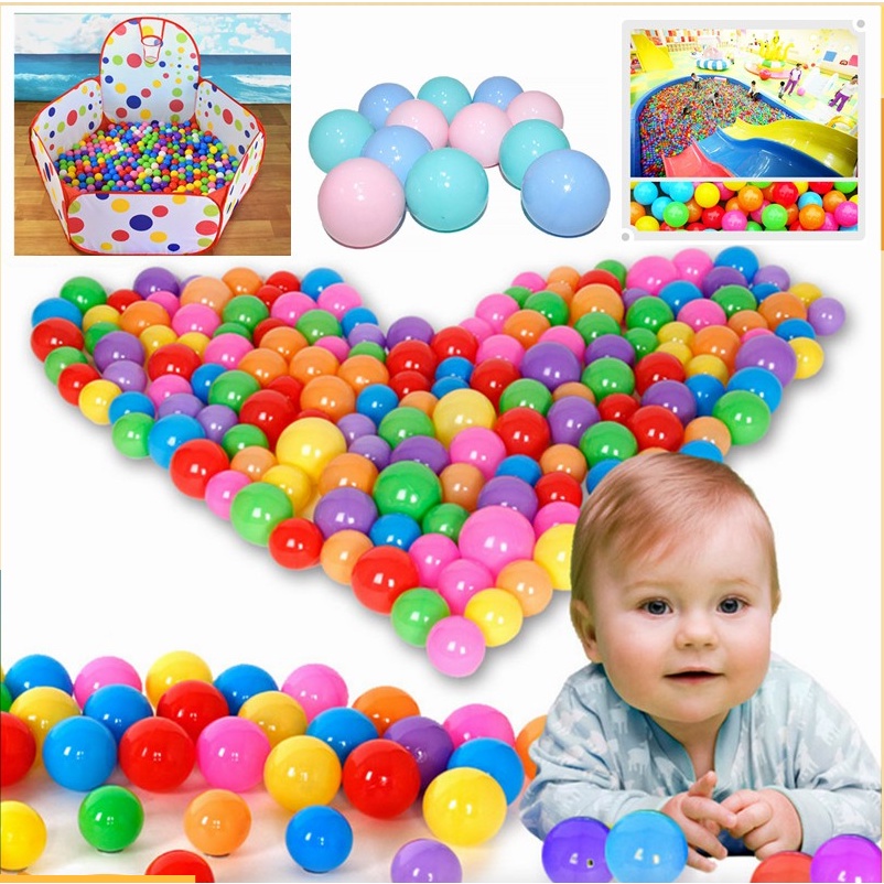 Premium Colourful Ocean Balls 5.5cm Thick Bounce Mainan Kanak-kanak ...