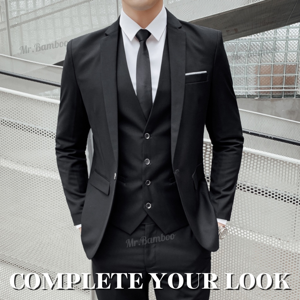 [M'sia Ready Stock]Men Vest Man Formal Men Top Suit Office Wedding ...