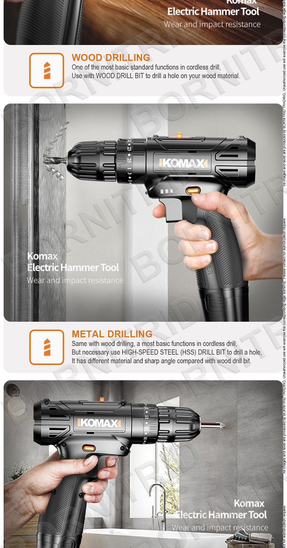 [For Professional] KOMAX (KMS) ft MITAKA 12V 2 Speed Electric Cordless ...