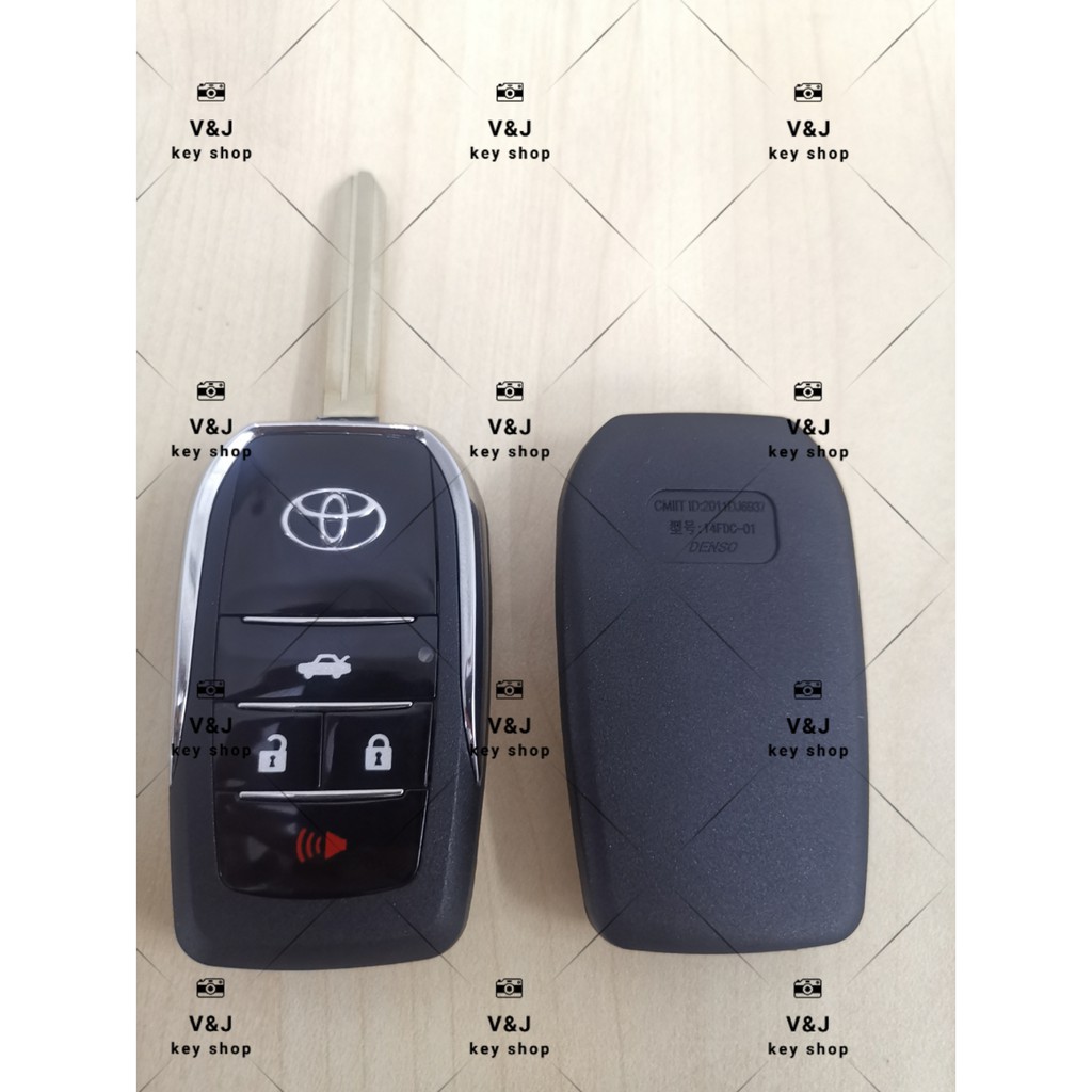For Toyota Estima Wish Crown Corolla Camry Rav4 Reiz Yaris Flip Key ...