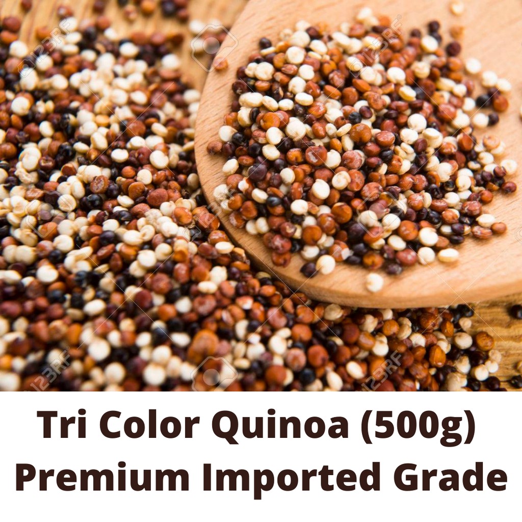 [PERU] ORGANIC TRI COLOR QUINOA 500gram PREMIUM IMPORTED GRADE (Pearl ...