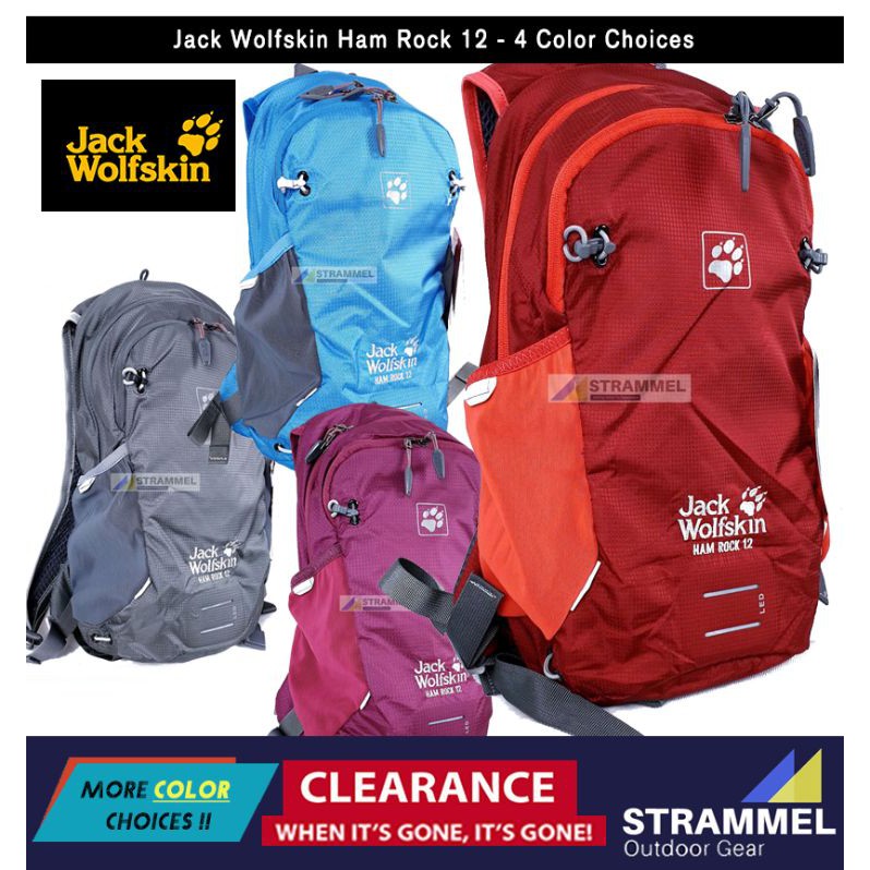 [100% ɑuthentic] Jack Wolfskin Ham Rock 12 Backpack Bag For Hiking ...
