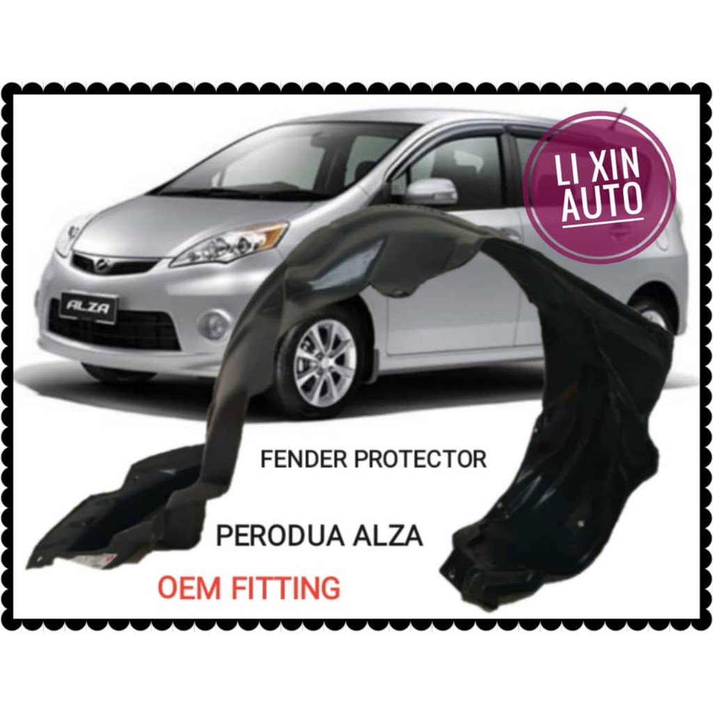 PERODUA ALZA 2009-2018 FRONT FENDER PROTECTOR ( FENDER DAUN PISANG ...