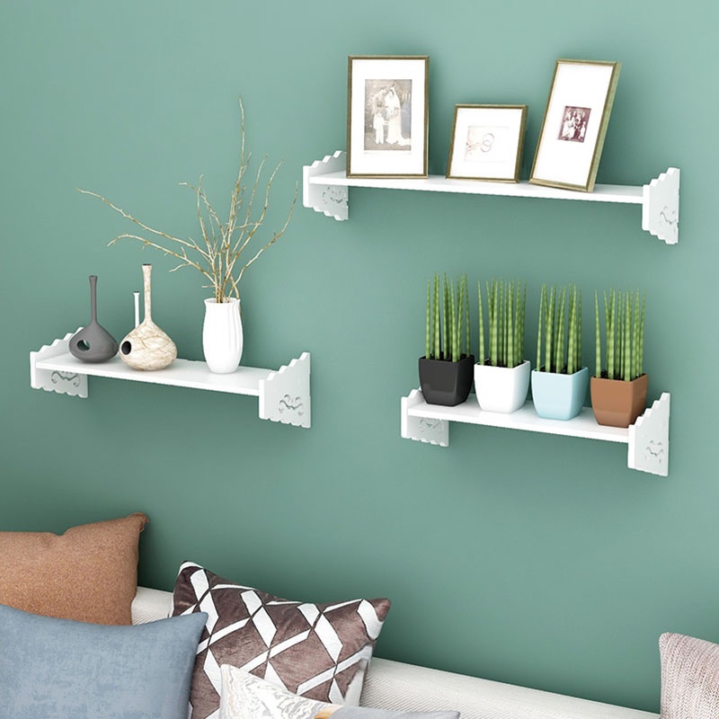 Wall shelf living room bedroom wall hanging decoration flower shelf ...