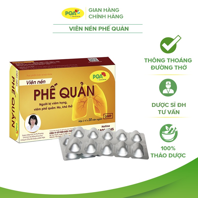 Pqa Bronchial Tablets Support Lungs, Help Reduce Symptoms of Cough with ...