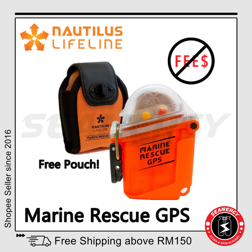 Nautilus Lifeline Marine Rescue GPS for Scuba Diving Fishing Boating ...