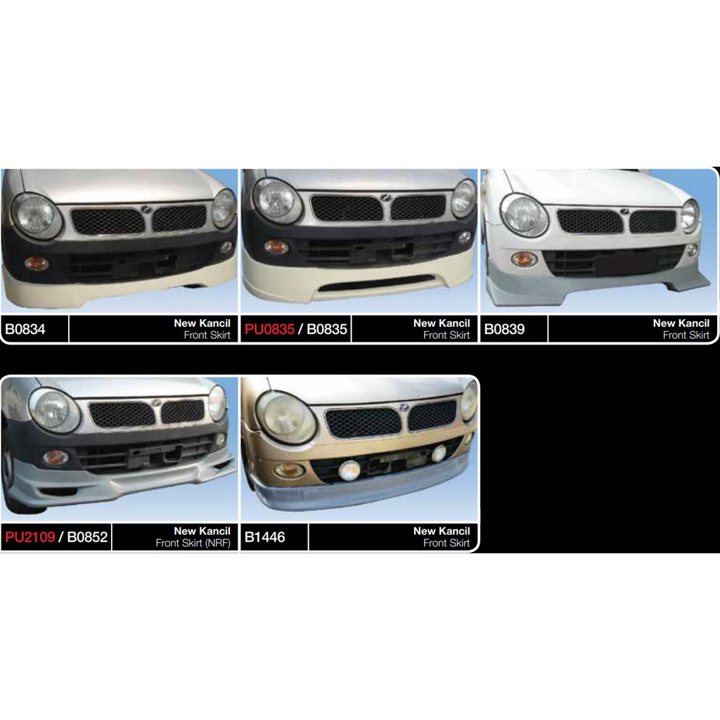 Perodua kancil front skirt lip 2002 2003 2004 2005 2006 2007 2008 2009 ...