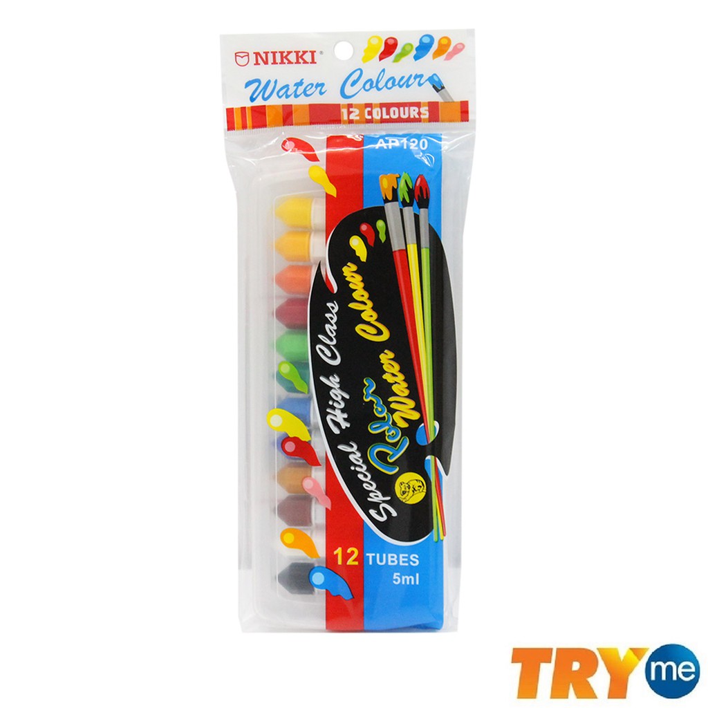 Nikki Watercolour AP120 (5ml x 12 colours) | Shopee Malaysia