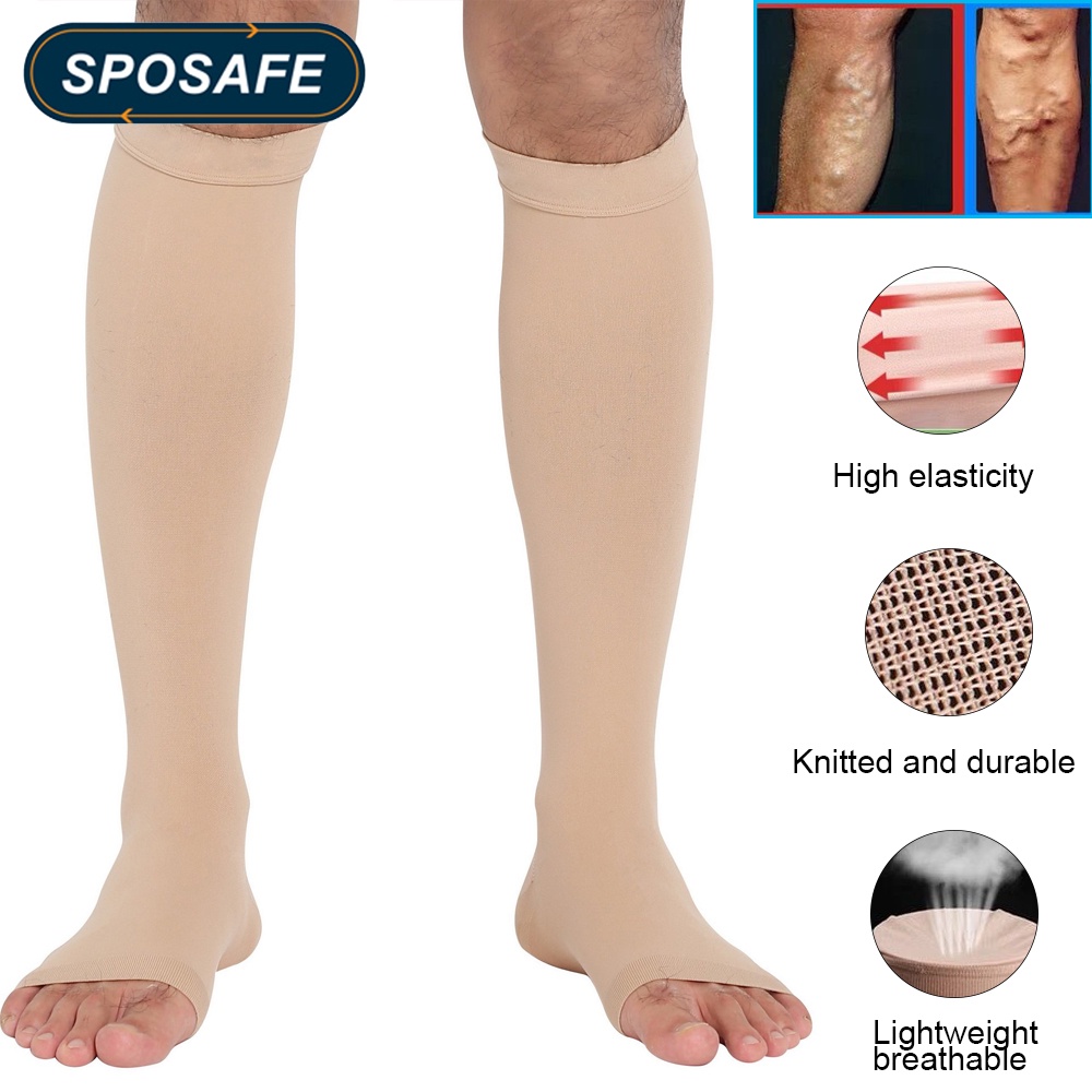SPOSAFE 1 Pair calf compression sleeve for varicose veins compression ...