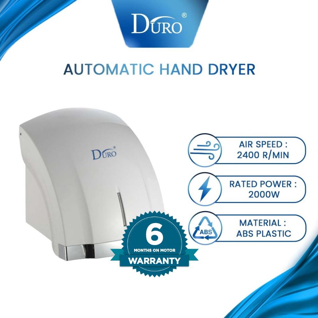 Duro Automatic Hand Dryer 1800W HD-255 / Household Hand Drier / Hand ...