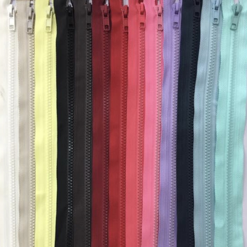 Open End Resin Zipper Vislon Zip Jacket 18" DIY Handmade Craft | Shopee ...