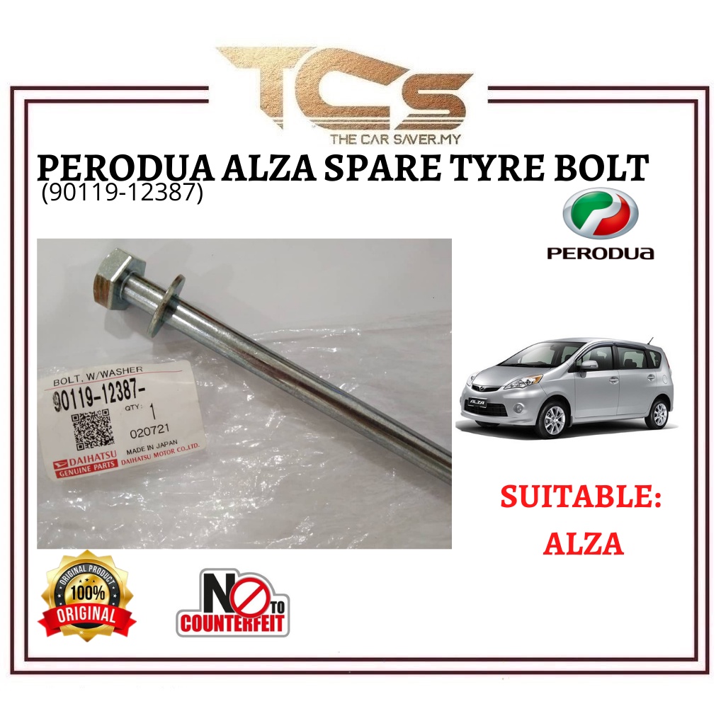 ORIGINAL PERODUA ALZA SPARE TYRE BOLT (90119-12387) | Shopee Malaysia