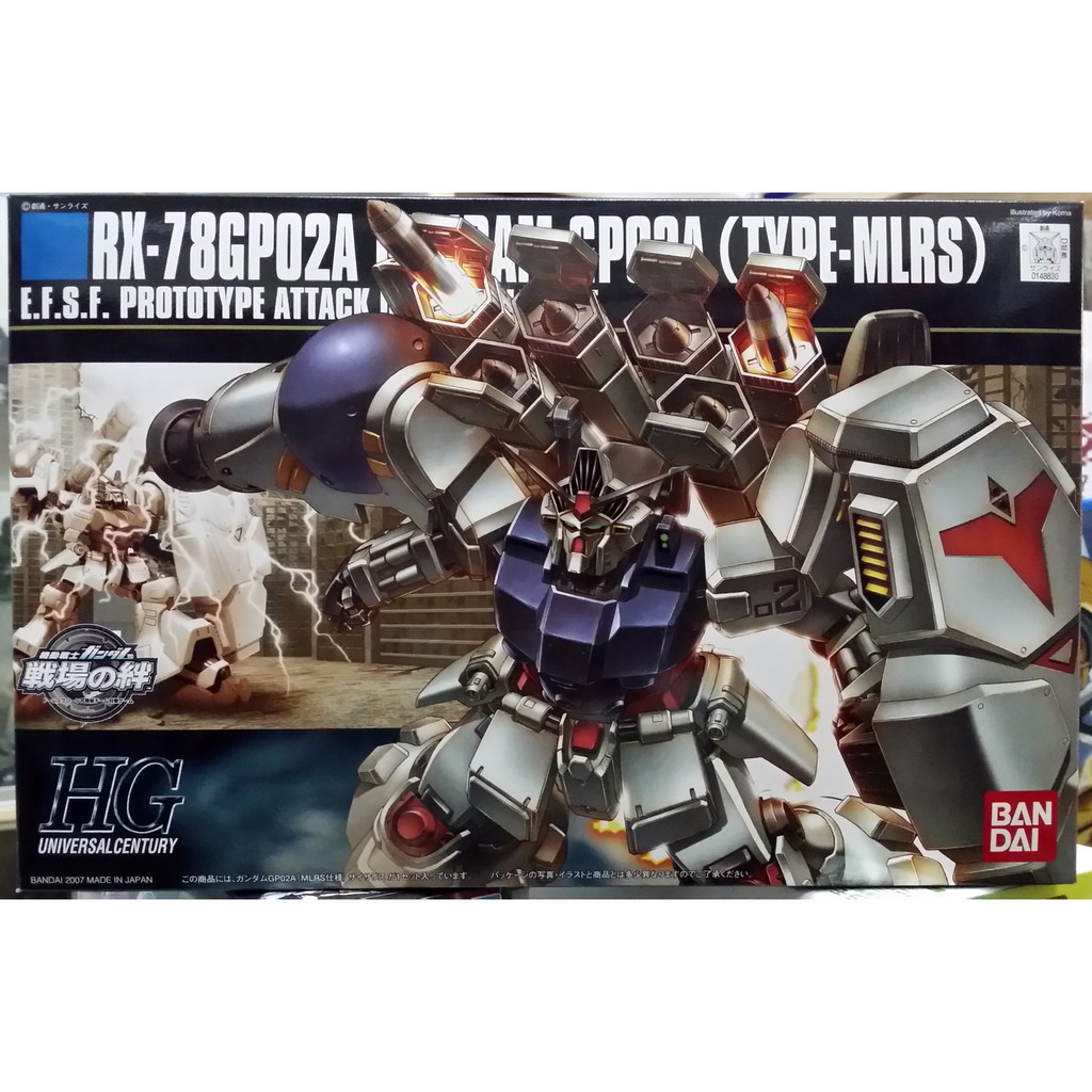 BANDAI HGUC 1/144 RX-78 GP02A Gundam GP02A MLRS Specification | Shopee Malaysia