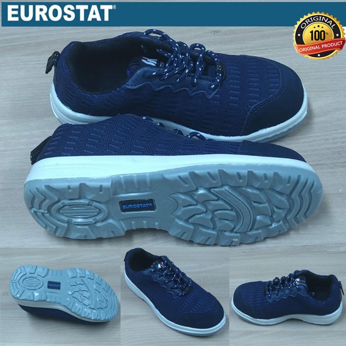 Men's SAFETY SHOES original SNEAKERS EUROSTAT CORAL SNAKE NAVY Blue ...