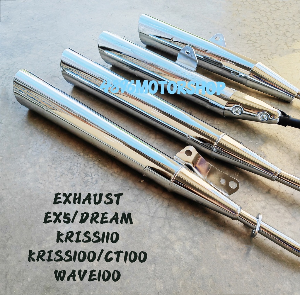 STANDARD STD EXHAUST PIPE EX5 DREAM WAVE 100 CLASS 1 KRISS 100 KRISS 110 KRISS 120 CT100 EKZOS ...