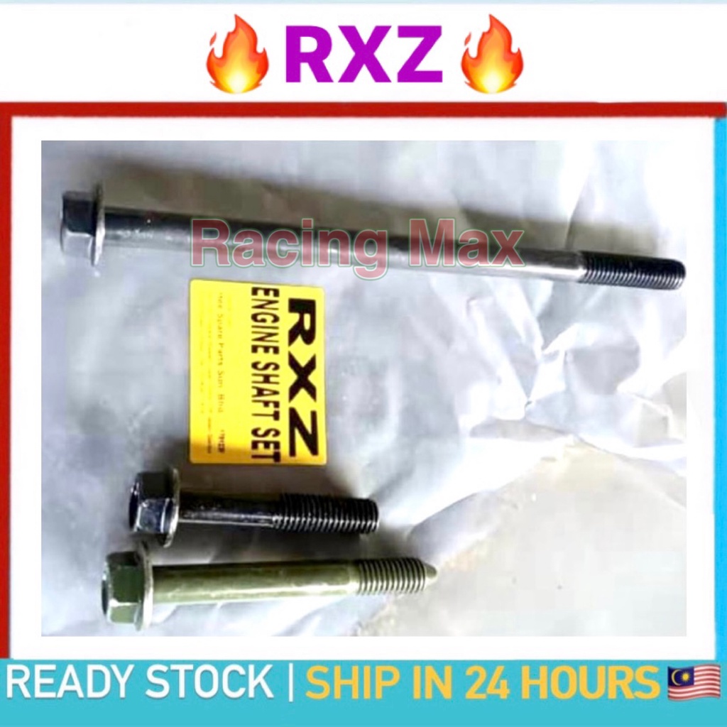 RXZ ENGINE SHAFT SET YAMAHA RXZ 3 PCS ENGINE BOLT SET ENGINE SHAFT ...