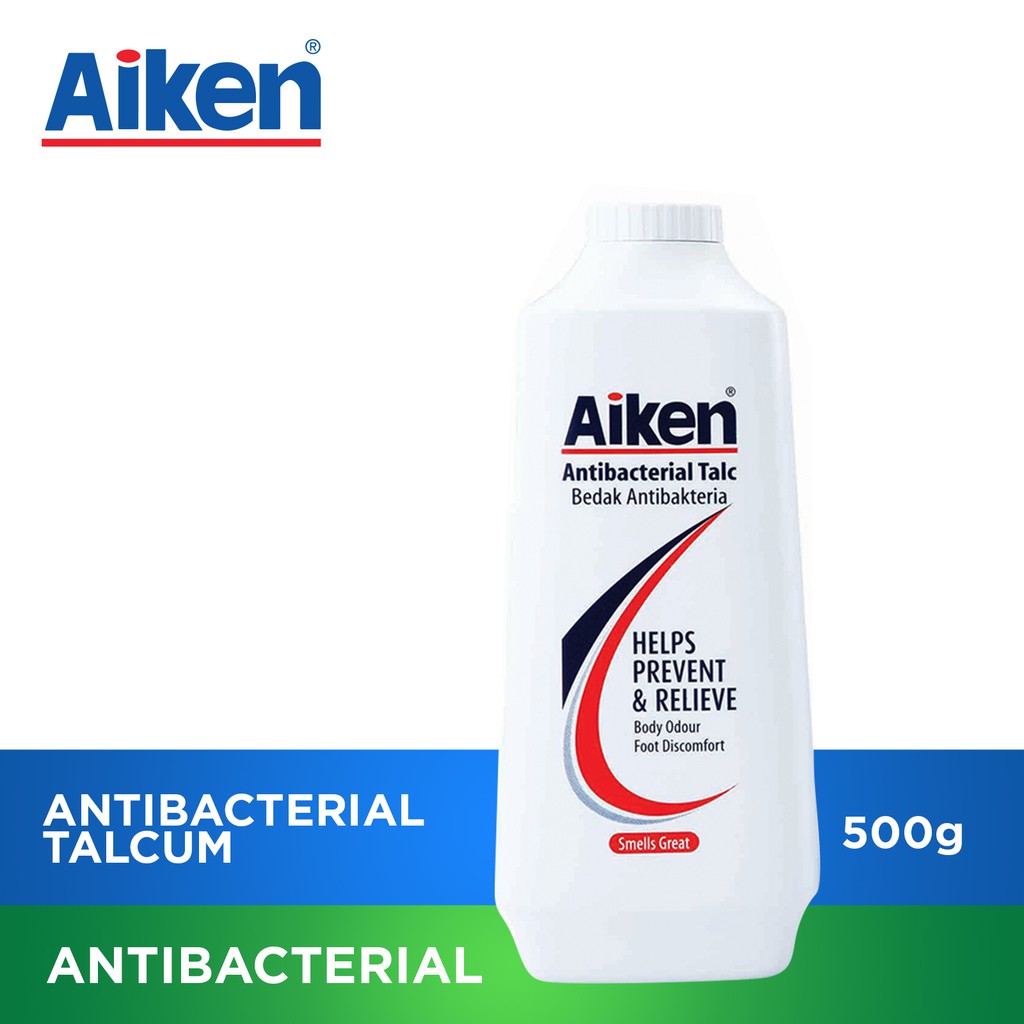 AIKEN antibacterial Talc Powder 500G | Shopee Malaysia