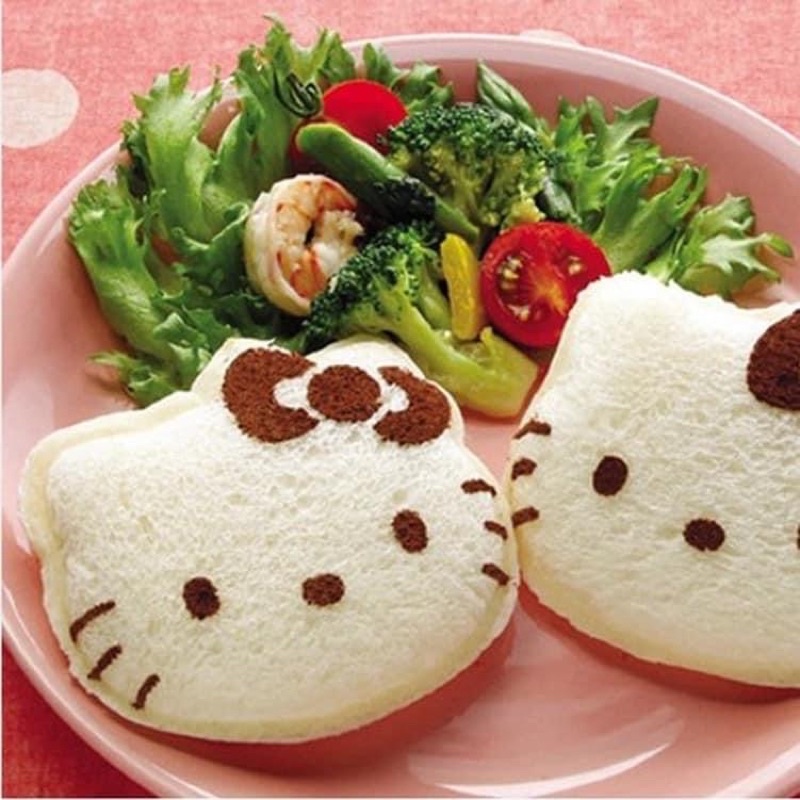 HELLO KITTY Bread Mould Sandwich Mould DIY Mould 三明治Hello kitty 凯蒂猫 DIY ...