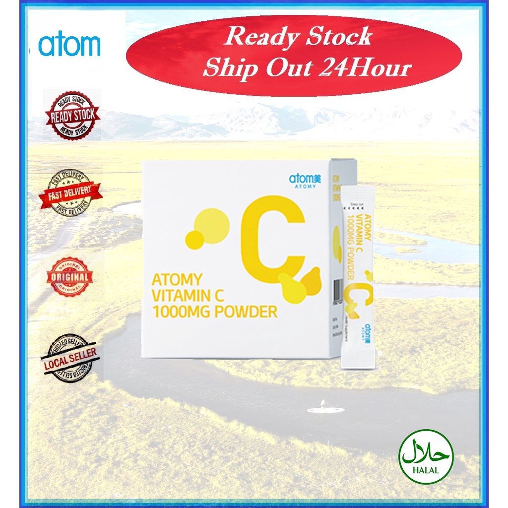 Vitamin C 550mg Powder (Original From Korea) 2g x 30 Sachet (Loose Pack ...