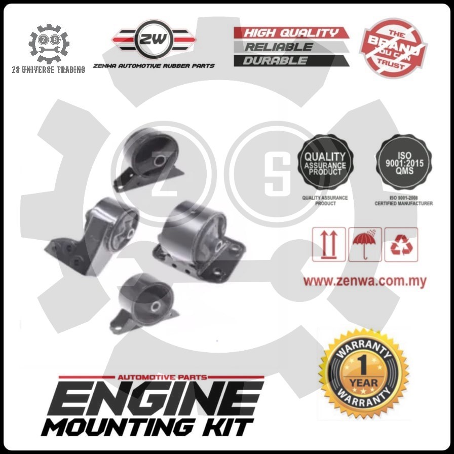 ZW Proton Wira 1.6 Auto Engine Mounting Kit Set | Shopee Malaysia
