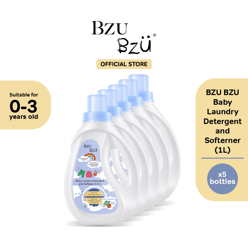 BZU BZU Baby Laundry Detergent and Softener Bundle Deal | Shopee Malaysia