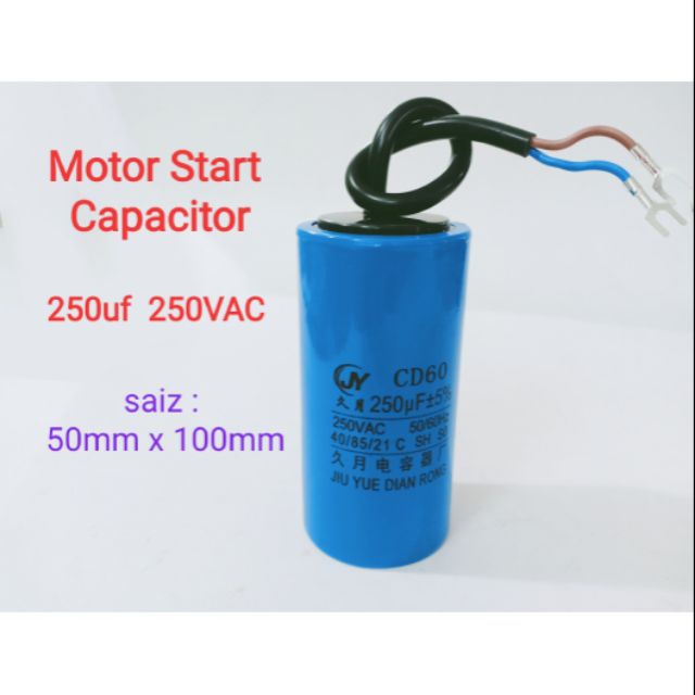 250uf 250Vac Motor start Capacitor | Shopee Malaysia