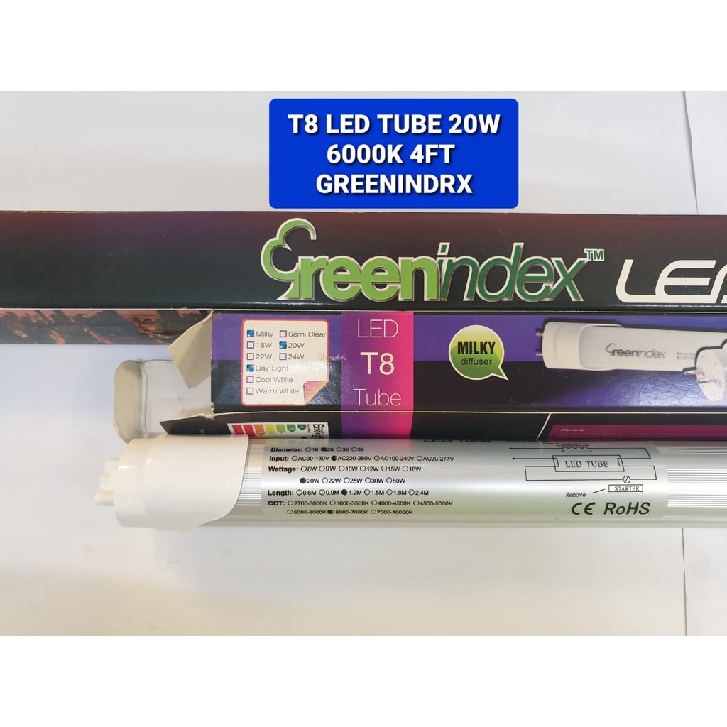 T8 LED TUBE 20W/28W/30W 3000K & 6500K | Shopee Malaysia