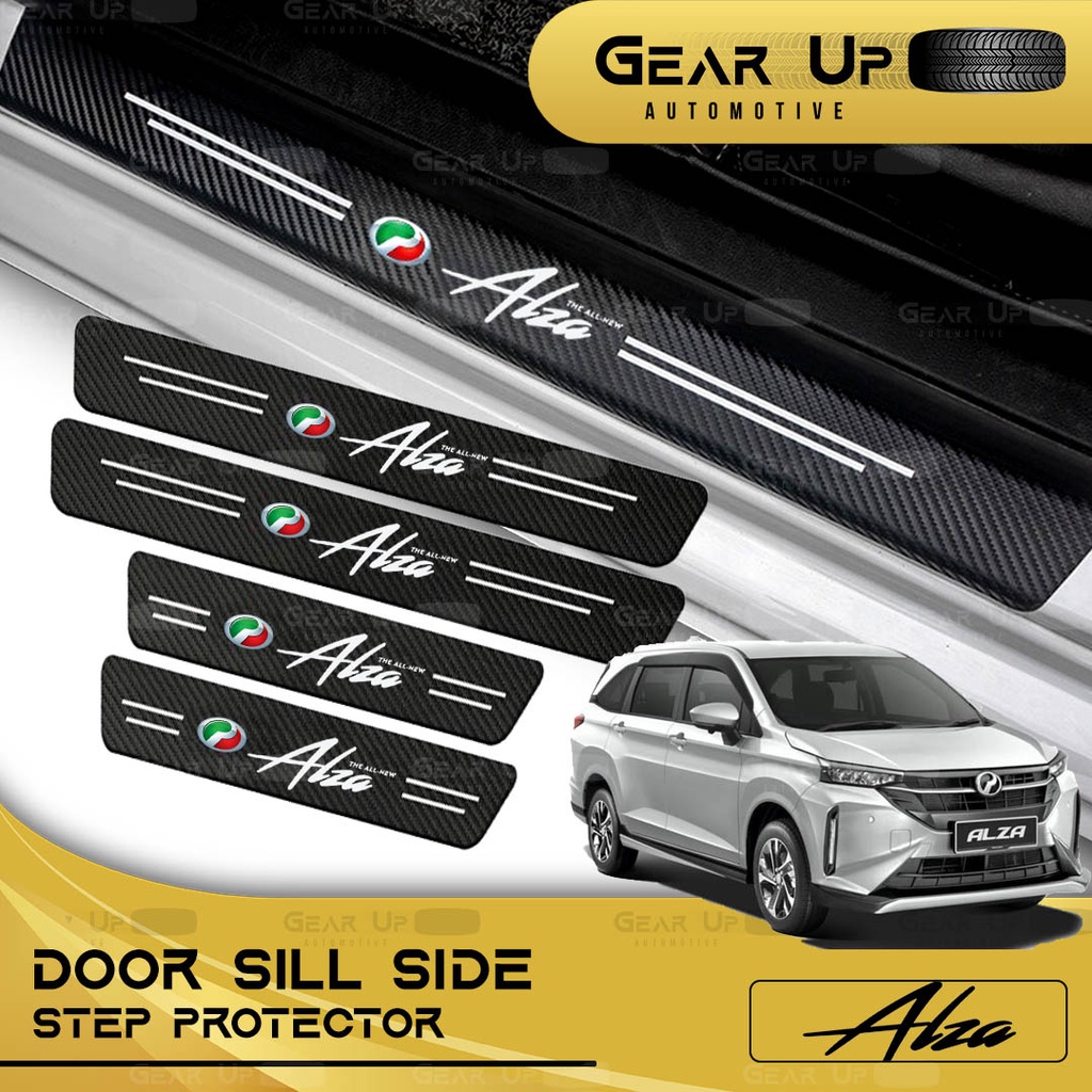 [𝐃𝐎𝐎𝐑 𝐒𝐈𝐃𝐄 𝐒𝐓𝐄𝐏] NEW Perodua ALZA 2022 - 2024 Sticker Sill Accessories ...