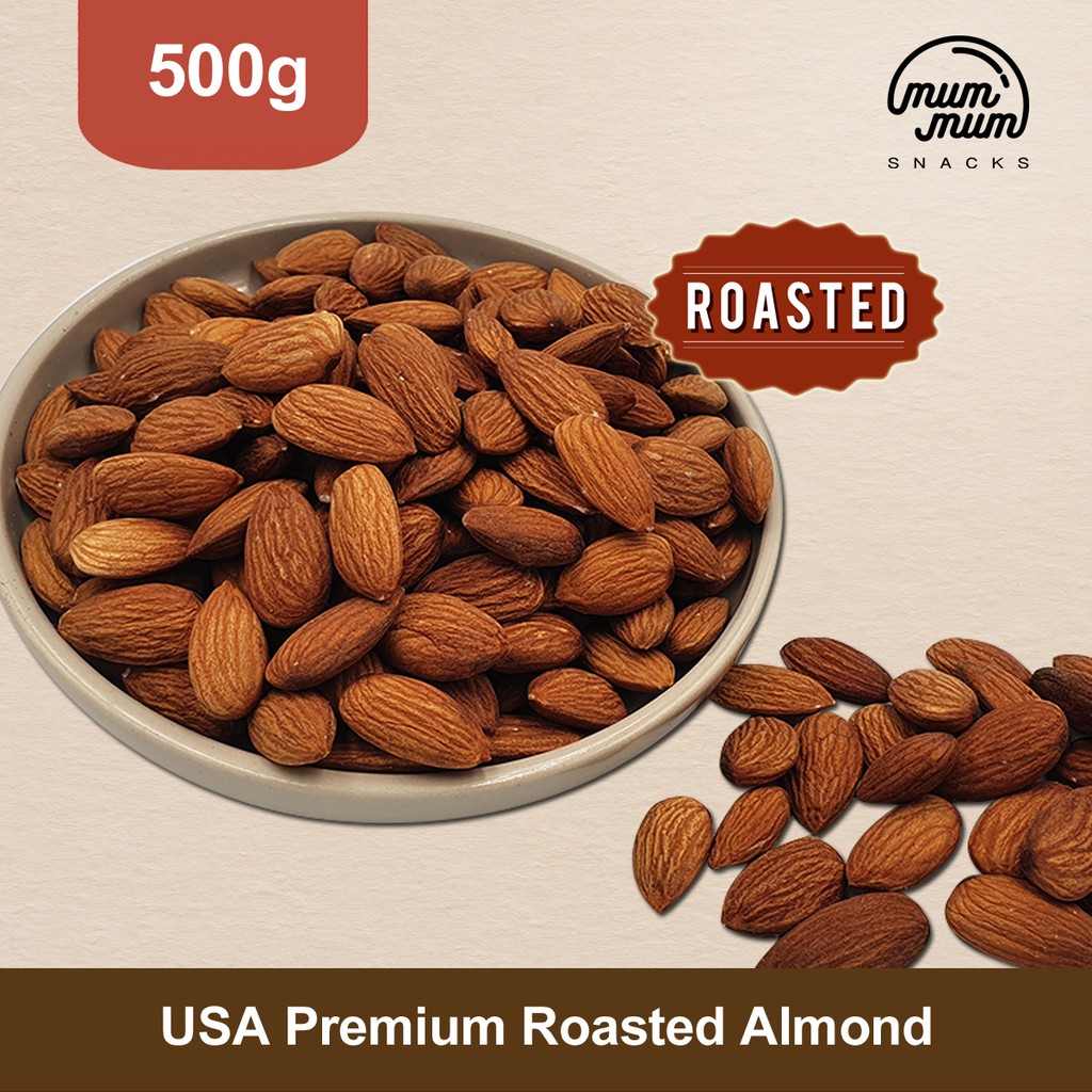 USA Premium Roasted (Unsalted) Almond / Badam [500g, 1kg] | Shopee Malaysia