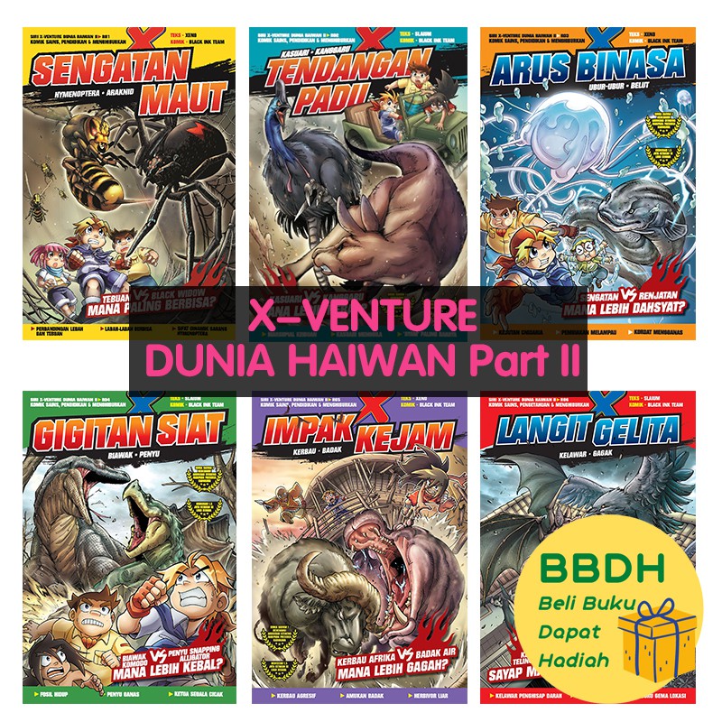 【Jombuku】(01-12)X-VENTURE DUNIA HAIWAN II - Kadokawa Gempak Starz【BBDH】 | Shopee Malaysia