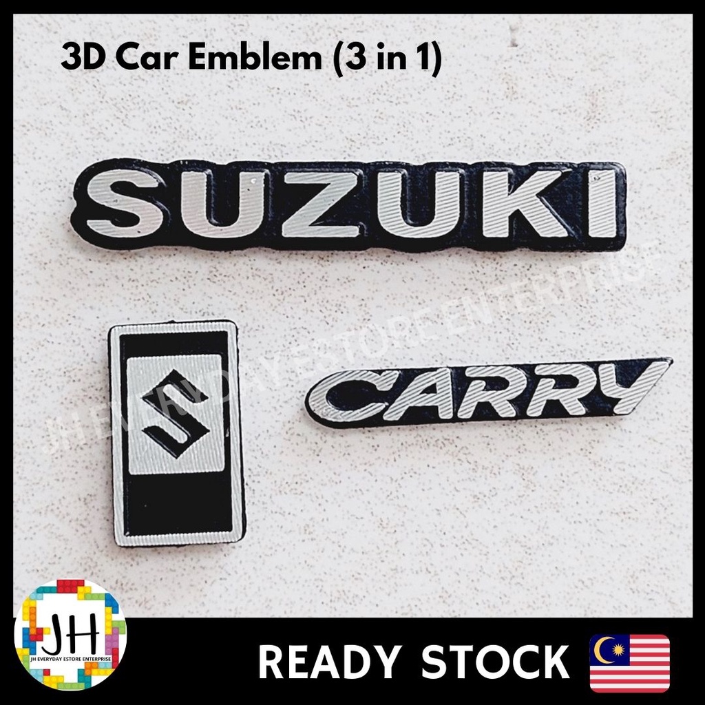 🇲🇾ReadyStock 3in1 WPL D12 =1:10“SUZUKI” STICKER 3D Car Emblem | Shopee ...
