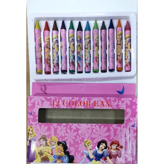 12 colors Disney Princess Princesses Semi-Jumbo Crayons/Color lootbag ...