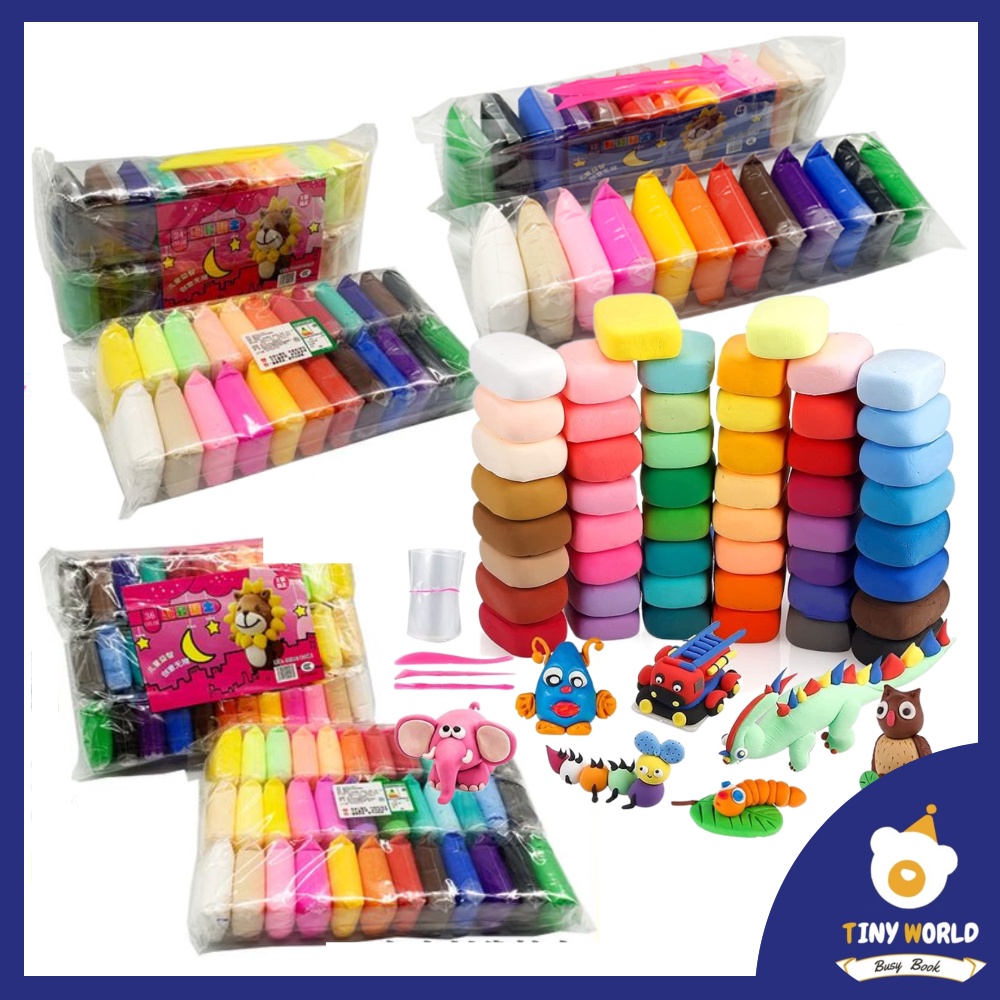 Air Dry Clay Set Non Toxic 12/24/36 Super Light Clay Butter Slime ...