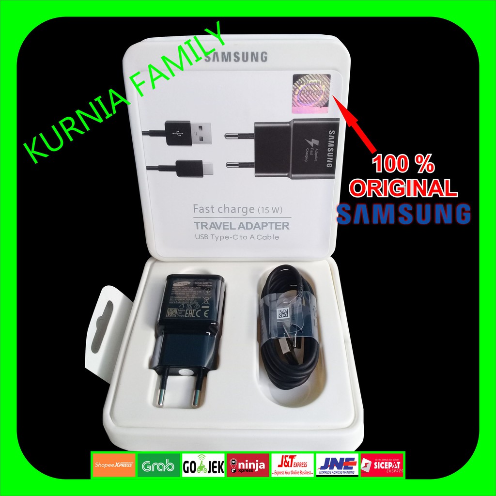 Original Samsung Galaxy A51 Charger 100% fast Charging Type C | Shopee ...