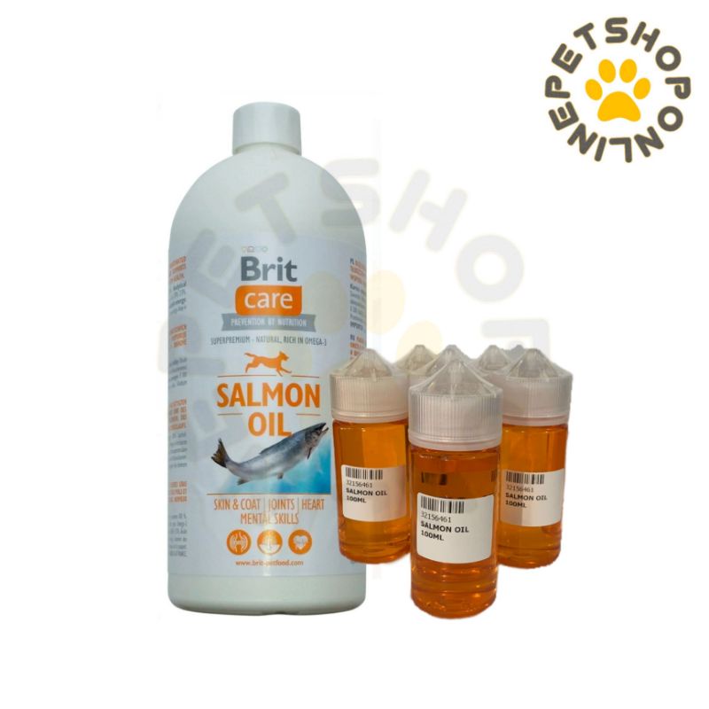 Brit care salmon oil 100ml (repack) /supplements untuk comel bulu ...