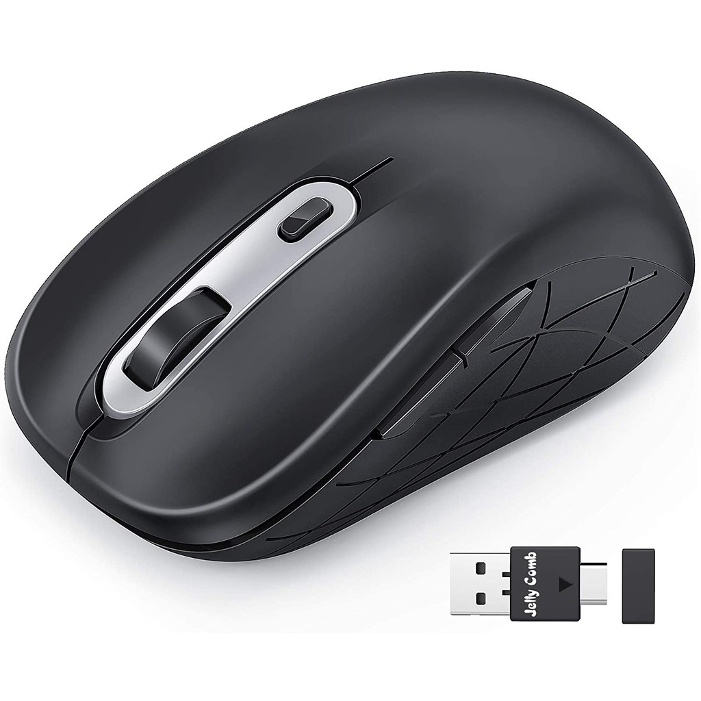 Jelly Comb Type-c Wireless Mouse, USB C Computer Silent Mouse with 3 ...