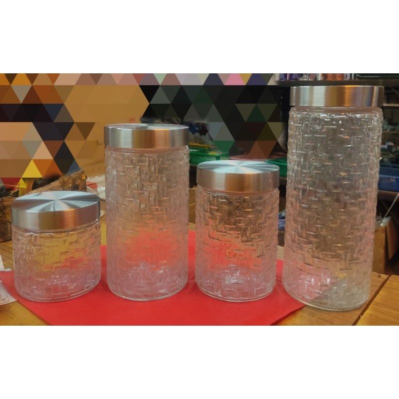 Balang Kaca Bekas Kaca 4Pieces 900ml/1300ml/1800ml/2500ml (tebal ...