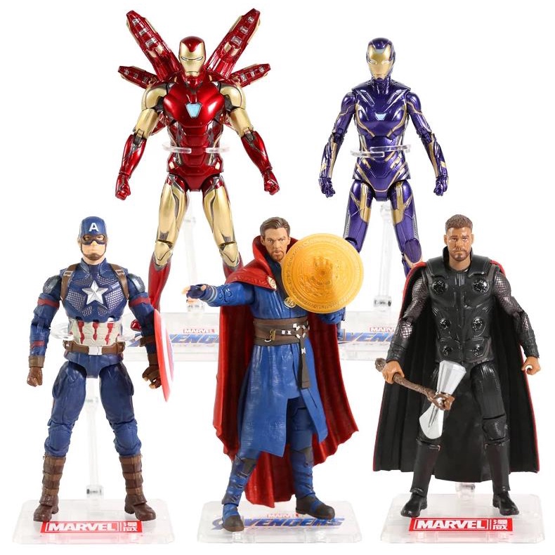 ZD Toys Marvel Avengers Iron Man Captain America Thanos Spider-Man War ...