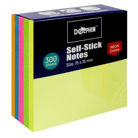 SELF-STICK NOTES (75X76MM 300 SHEETS NEON COLOR) | Shopee Malaysia