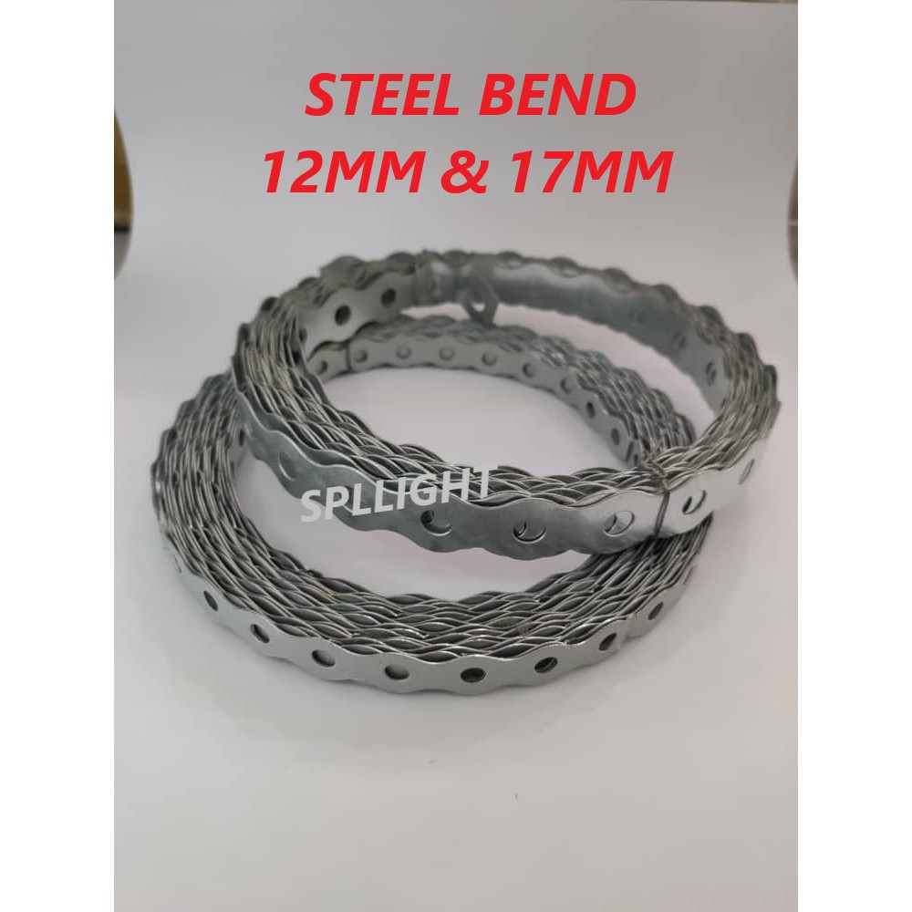 Steel Bend 12mm,17mm x10m long/Steel Band/Besi Lubang-lubang /Besi ...
