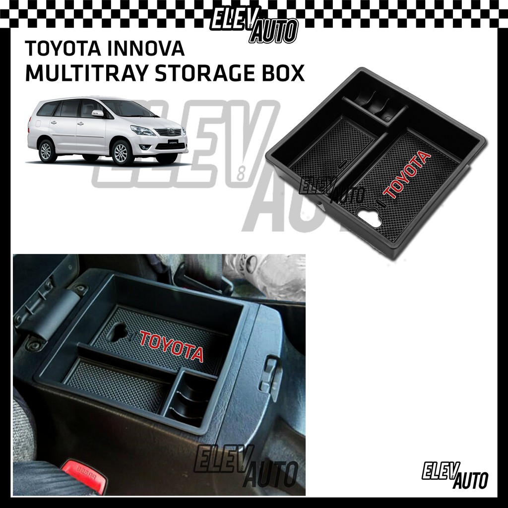 Toyota Innova (2005-2015) Armrest Center Console Multitray Storage Box ...